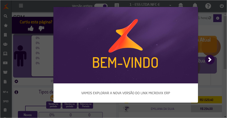 Nova Versão do Microvix ERP - Shopping - Linx Microvix - Linx Share