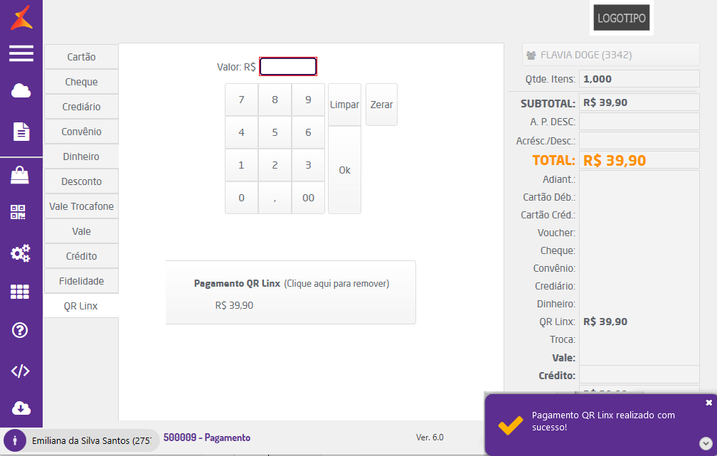 Integração Linx Microvix POS x QR Linx - Shopping - Linx Microvix ...