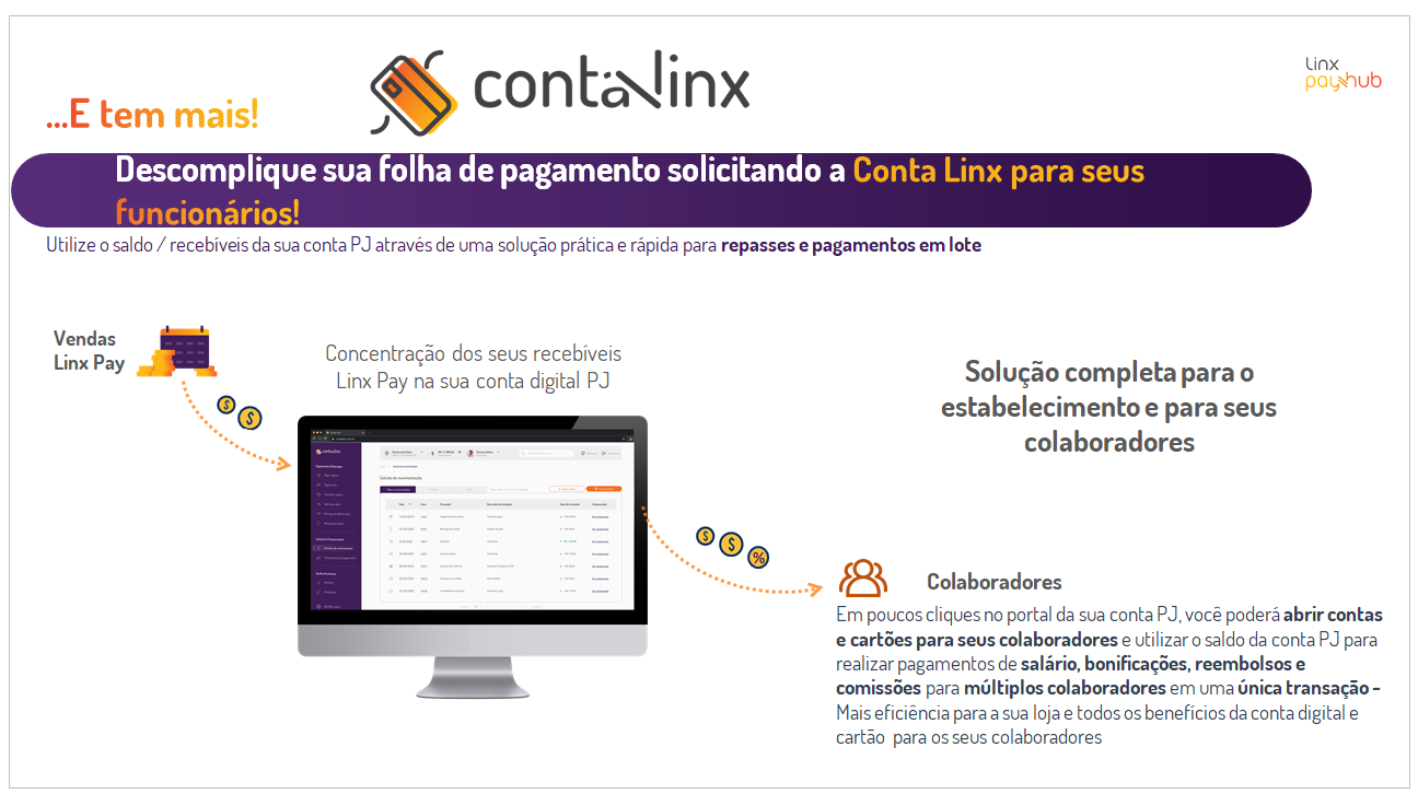Nova Conta Linx :) - Pay Hub - Linx Share