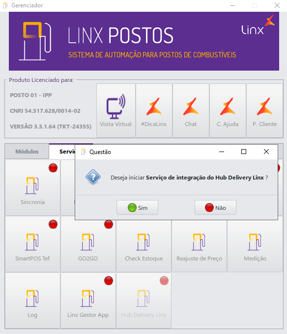 Integração Hub Delivery Linx - Automação Ipiranga - Postos - Linx Share