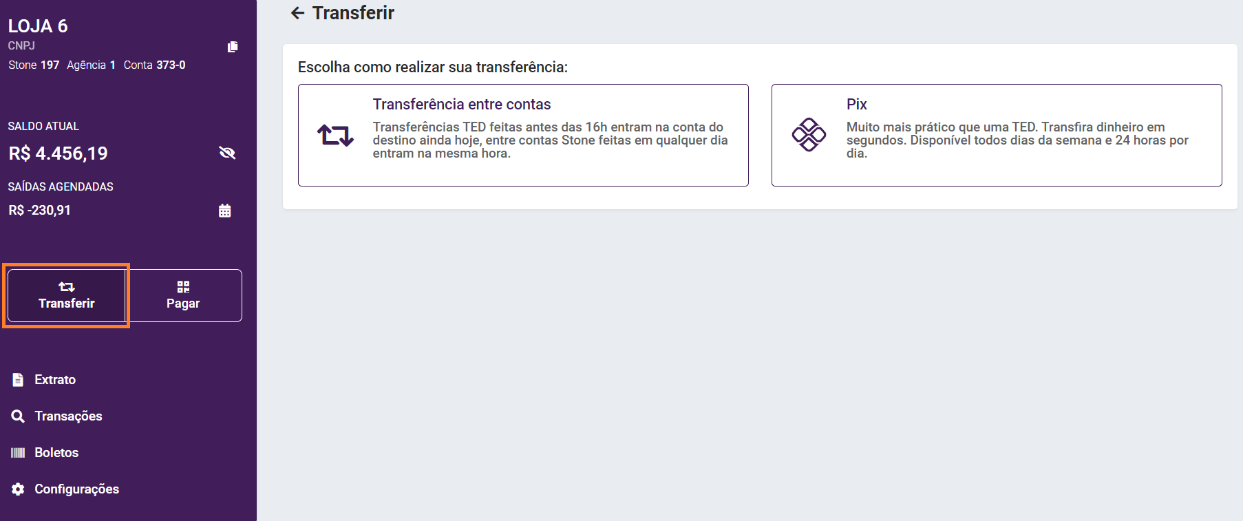 Linx Conta Digital Integrada (Stone Banking) - Shopping - Linx Microvix ...