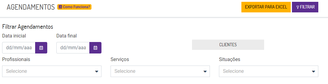 Agendamentos (Novo) - Shopping - Linx Microvix - Linx Share
