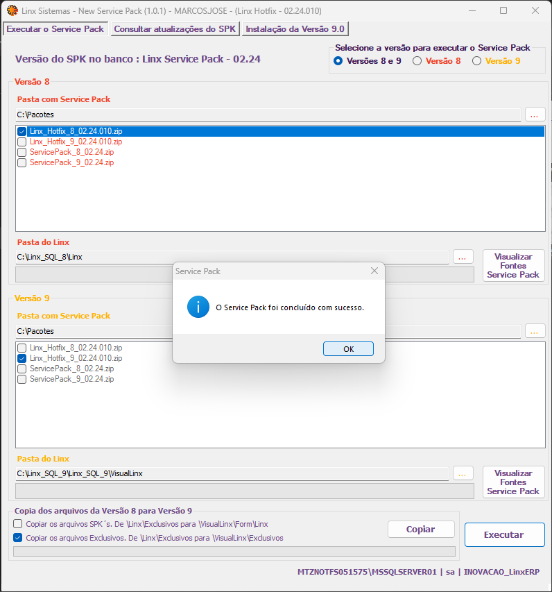 Tudo Pronto! Atualizando o Linx ERP (Hotfix ou Service Pack) das ...
