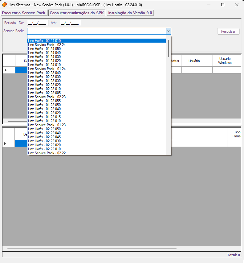 Tudo Pronto! Atualizando o Linx ERP (Hotfix ou Service Pack) das ...