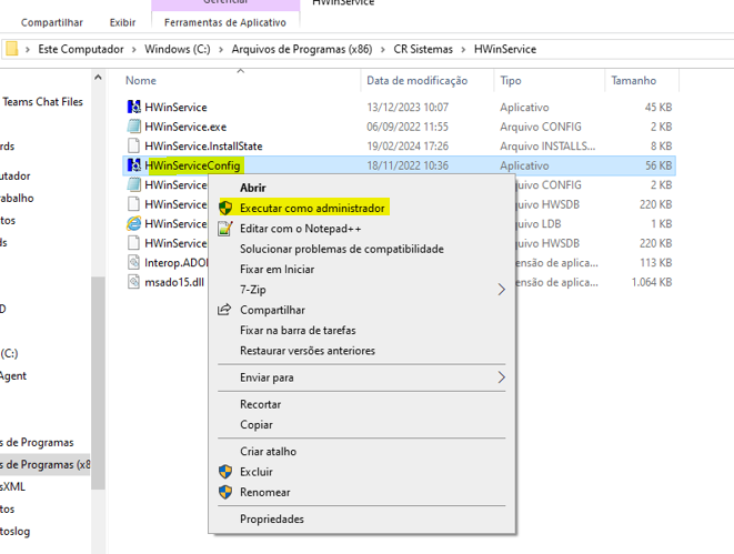 Instalação do serviço Hwinservice - Suporte Humanus - Linx Share