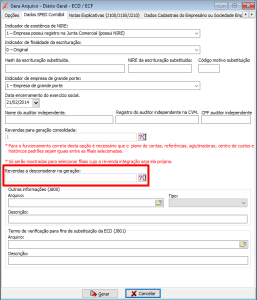 Geração dos Bloco L200, M300 e M350 para o SPED ECF. - Automotivo ...
